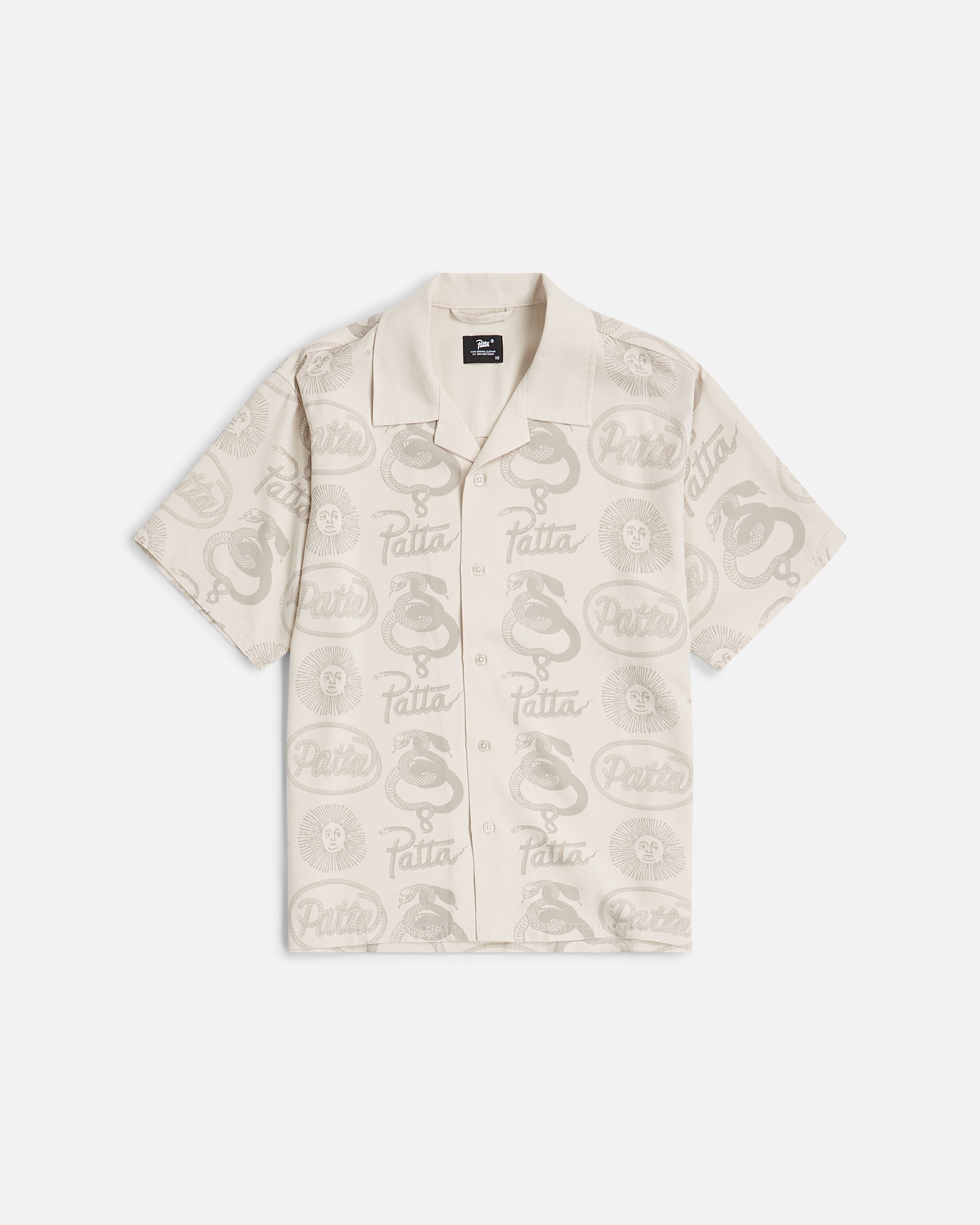 Patta Serpentes Summer Shirt (Pumic Stone) – Patta UK