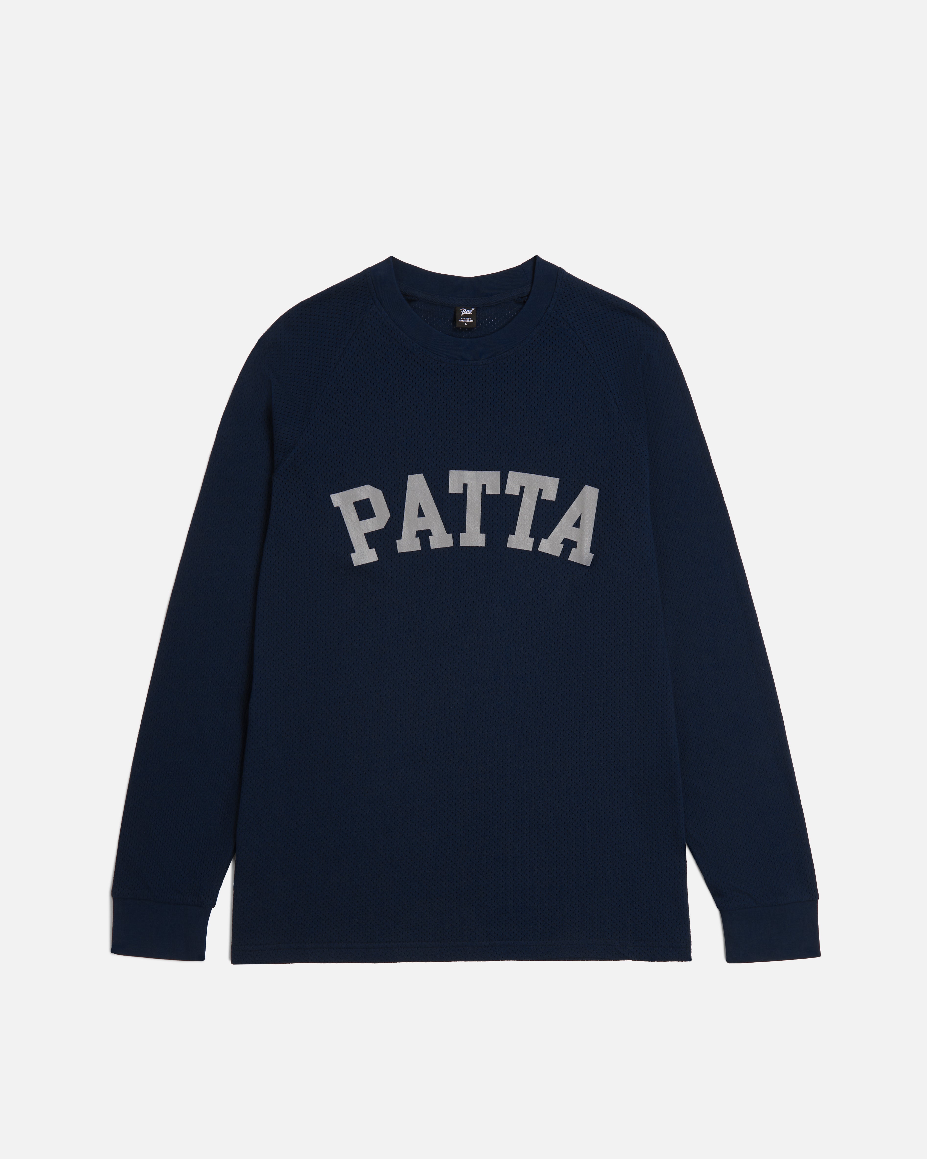 Patta Arc Logo Mesh Longsleeve Jersey (Black Iris) – Patta UK
